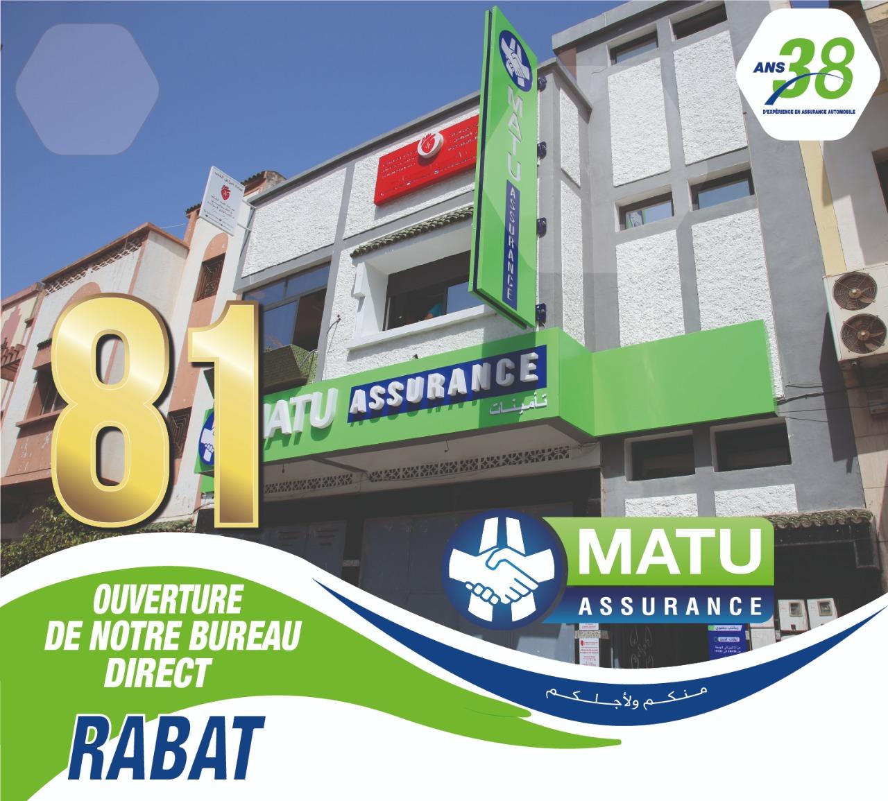 INAUGURATION D'UN NOUVEAU BUREAU DIRECT A RABAT ! ~ MATU Assurance